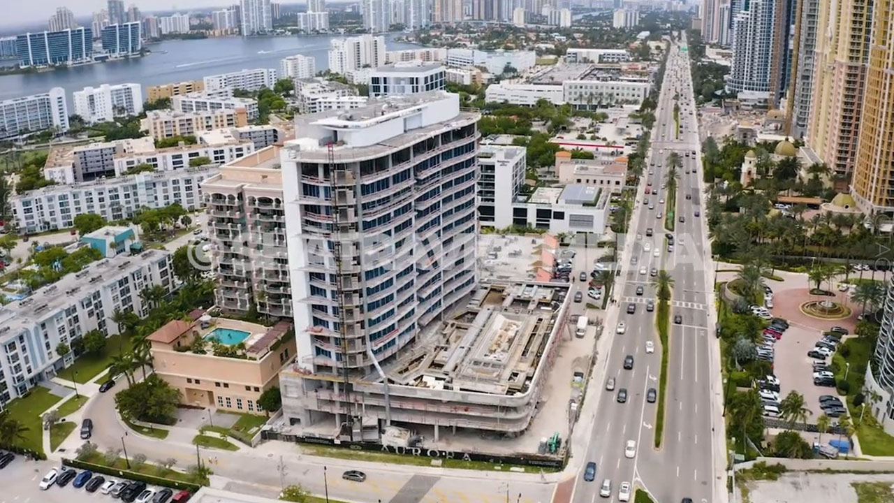 Aurora Residences Sunny Isles Beach Construction Progress (May 2021 ...