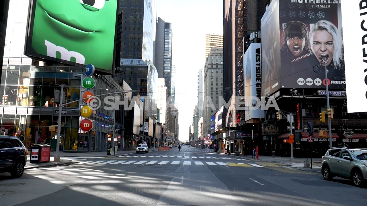 Empty Streets: Times Square, NYC COVID Lockdown - Shatravka Media